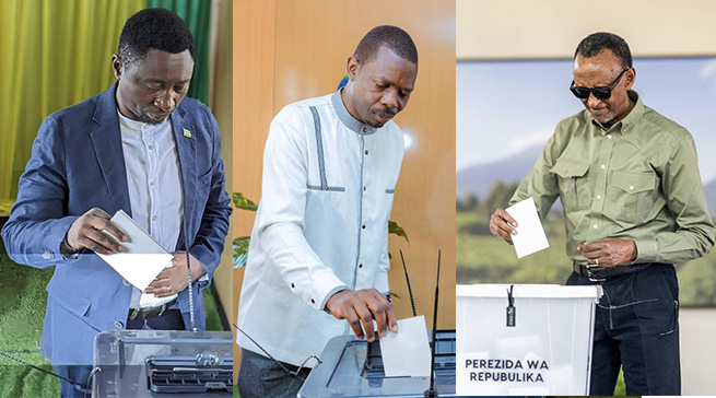 Uko abakandida ku mwanya w'Umukuru w'Igihugu bitabiriye amatora (Amafoto)